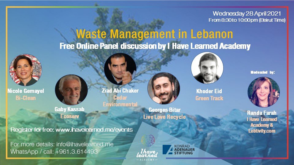 Waste Management in Lebanon - Free Online Panel Discussion by I Have ...